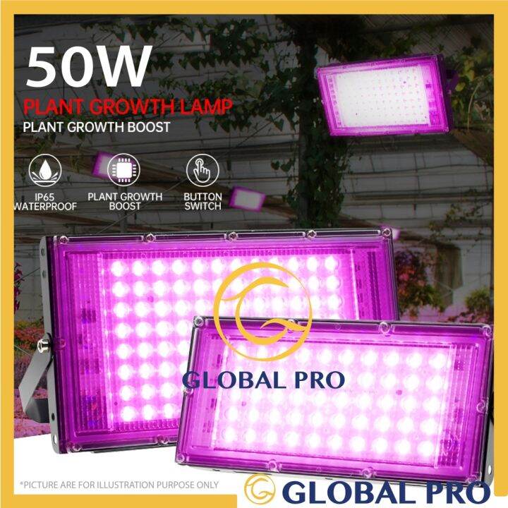 50W LED GROW LIGHT Indoor Plant Light Hydroponic Greenhouse Flood Light ...