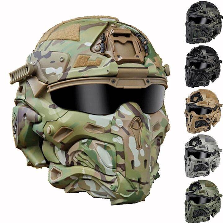 W-Ronin Assault Tactical Mask With Fast Helmet And Tactical Goggles ...