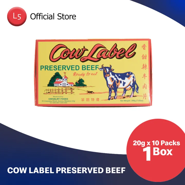 Cow Label Dried Beef 200g (box of 10) | Lazada PH