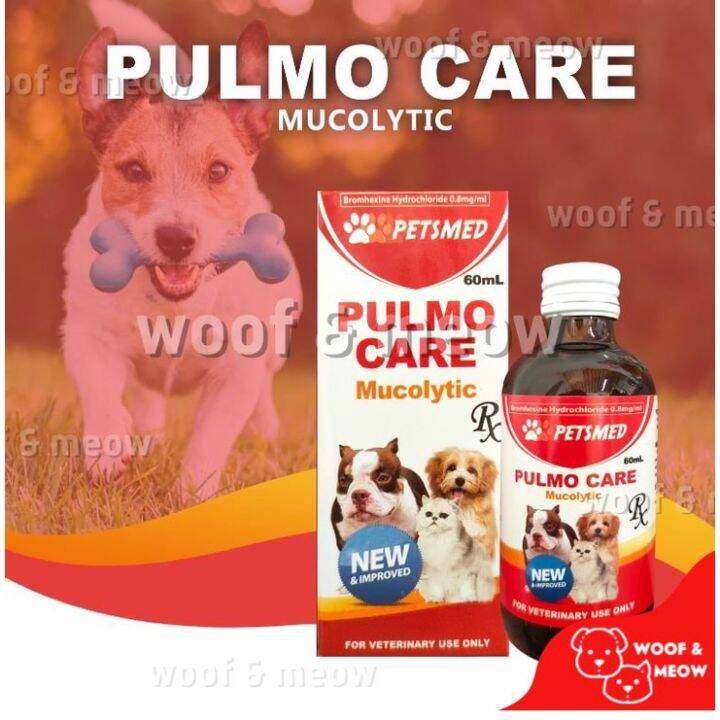 PETSMED PULMO CARE MUCOLYTIC UBO NG ASO SIPON NG ASO 60mL Kennel Cough ...
