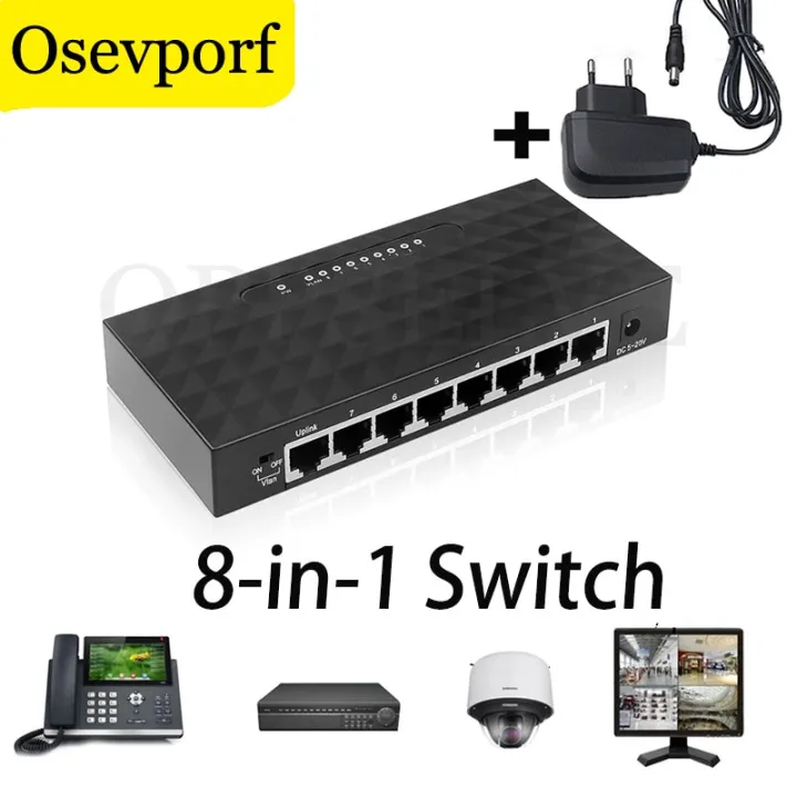 Gigabit Network Switch 8Ports 1000Mbps Gigabit Ethernet Network Switchr ...