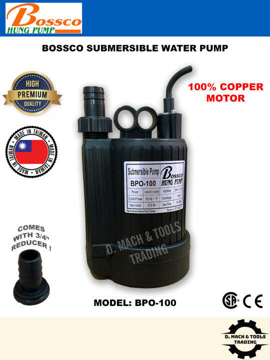 Bossco BPO-100 Submersible Water Pump | Lazada