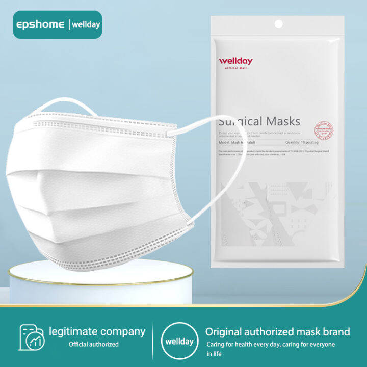 epshome Medical Face Mask 3ply Disposable Masks Anti Virus PM2.5 ...