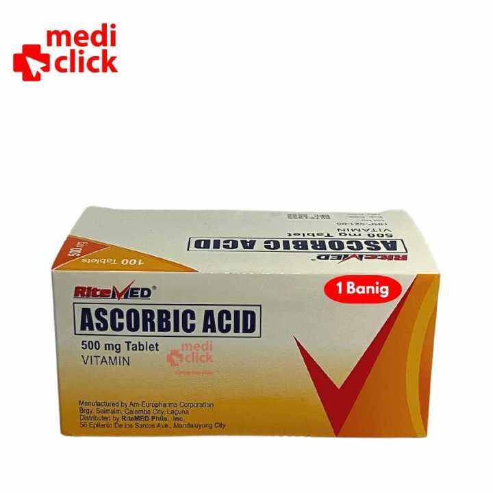 Ritemed Ascorbic Acid 500mg - 10 TABLETS | Lazada PH