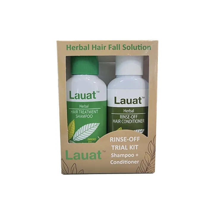 LAUAT Rinse-off Trial Kit (Shampoo 60ml + Conditioner 60ml) Promo Pack ...