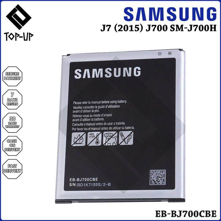 Original Samsung Galaxy J7 2015 SM-J700F SM-J700F/DS SM-J700H/DS SM-J700H Battery Model EB ...