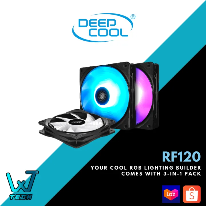 Deepcool RF120 3-in-1 RGB Case Fan (DP-FRGB-RF120-3C) | Lazada PH