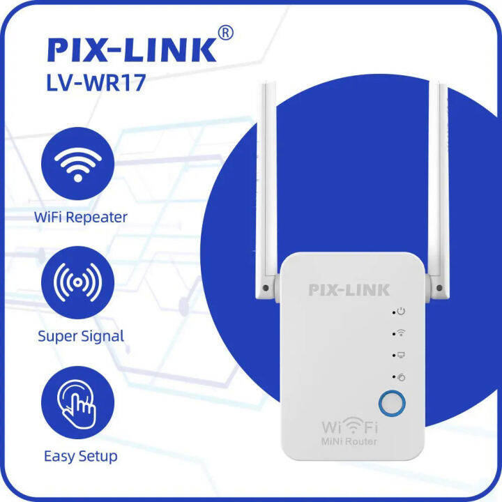 PIX-LINK-WR17 Wireless Mini Router WiFi Access Point Mode Antennas ...