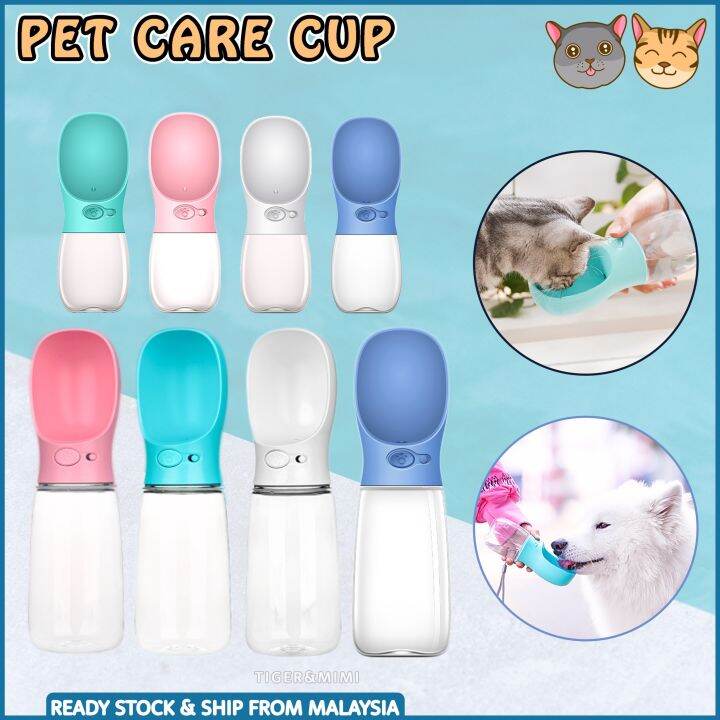 Tiger & Mimi Pet Care Cup Pet Bottle Bowl Cat Travel Water Portable ...