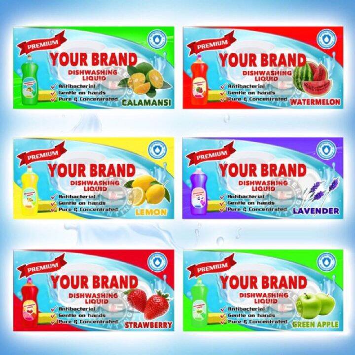 CUSTOMIZED STICKER LABEL FOR DISHWASHING LIQUID 15PCS. | Lazada PH