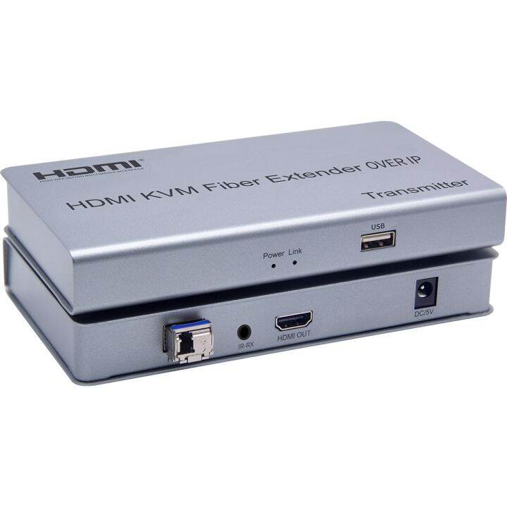 20km Single Mode HDMI USB KVM Fiber Extender Over IP Fiber-LC Fiber ...