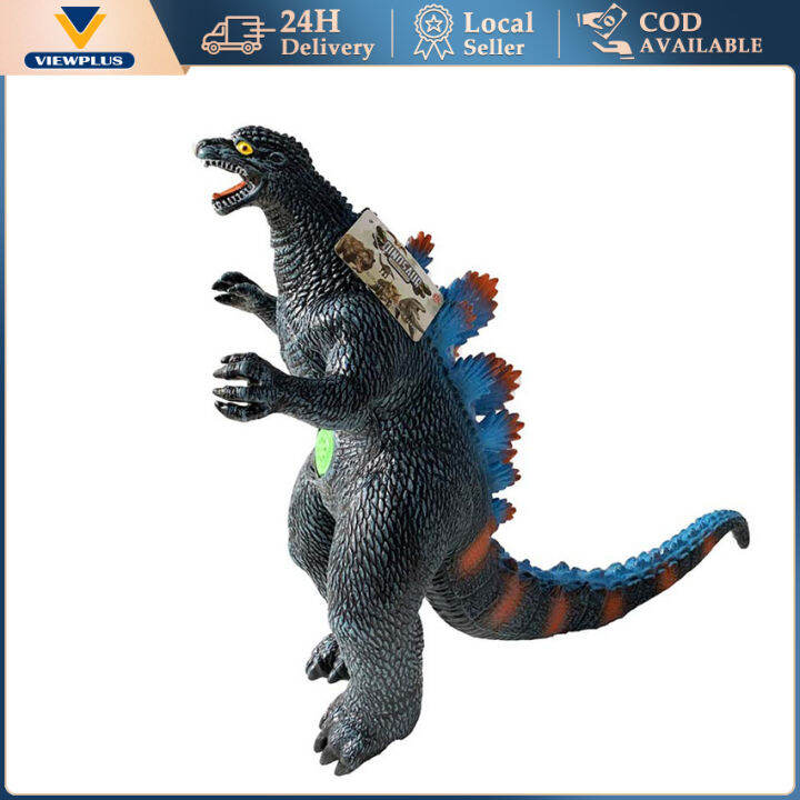 Godzilla Figure King Of Monsters Soft Rubber Doll Model Fury Dinosaur ...