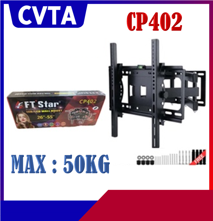 26"-55" Universal Flat Panel TV Wall Mount Adjustable Angle Holder Bracket CP402 | Lazada PH
