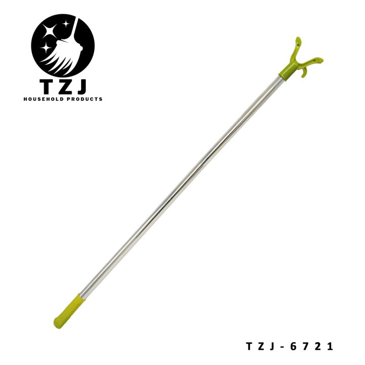 Long Handle Stainless Steel Laundry Tool Hanger Clipper Grabber Clothes ...