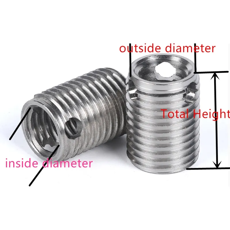 M3-M16 307/308stainless steel 304 self-tapping wire inserts with three ...