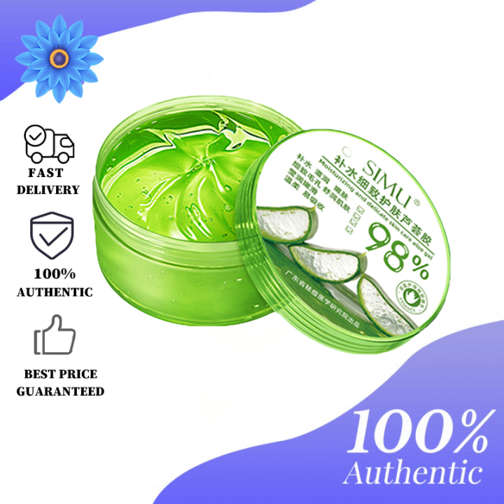 SIMU Aloe Vera Gel hydrates and lightens acne scars, after-sun repair ...