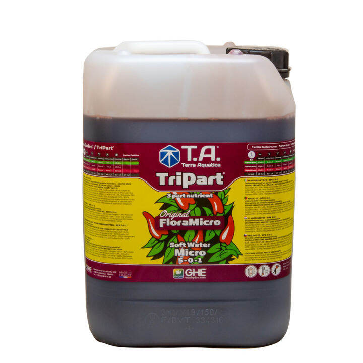 GHE FloraMicro/T.A.TriPart Micro Advanced Nutrient System (NPK: 5-0-1 ...