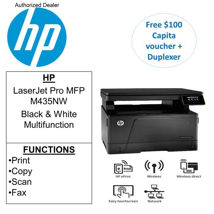 HP Laserjet Pro MFP M435NW Printer m435 435nw (Free $100 shopping ...