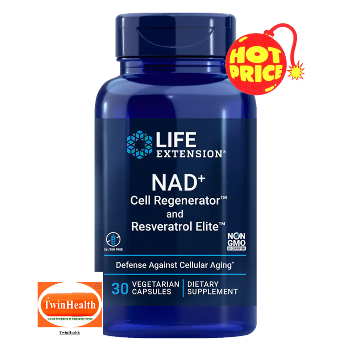 Life Extension NAD+ Cell Regenerator™ and Resveratrol Elite™ / 30 ...