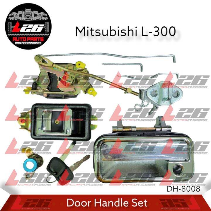 Mitsubishi L300 Outer Door Handle and Door Lock 1 WHOLE Set DH-8008 ...
