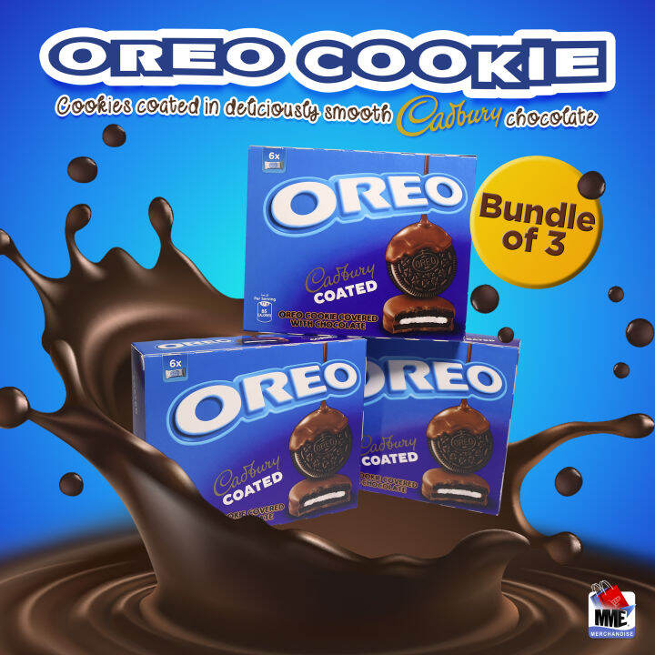 Oreo Cadbury Coated Chocolate Cookies 6x – Bundle of THREE | Lazada PH