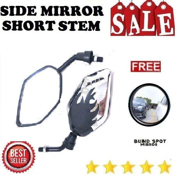 SUZUKI Smash /Motorcycle Side Mirror dahon type short stem Colorsilver ...