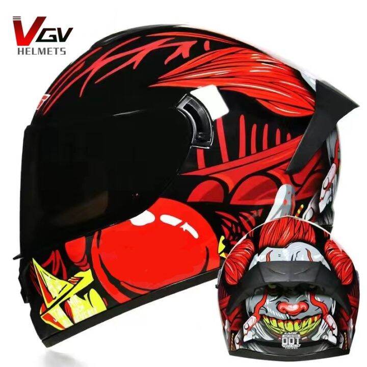 VGV helmet full face dual lens with ICC legit motorcyle helmet | Lazada PH