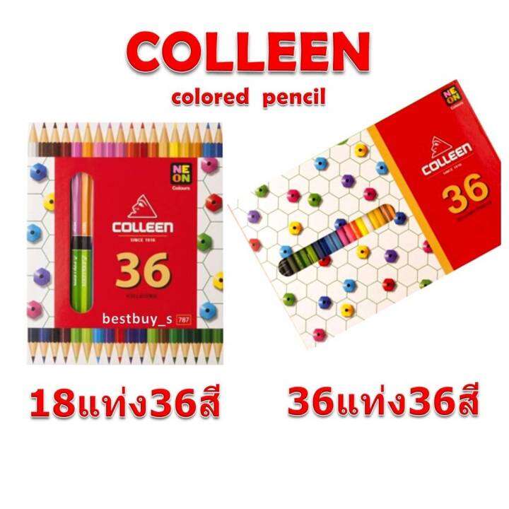 Colleen สีไม้คอลลีน 36สี สีไม้คลอลีน ของแท้ พร้อมส่ง Colleen 36 Neon ...