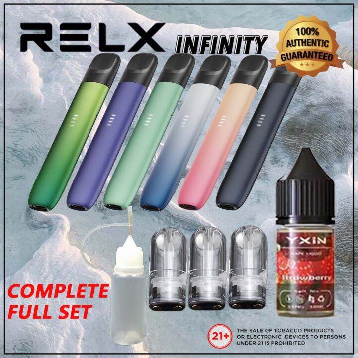 Relex full set relex device relex pods YXIN juice oil empty bottle ...
