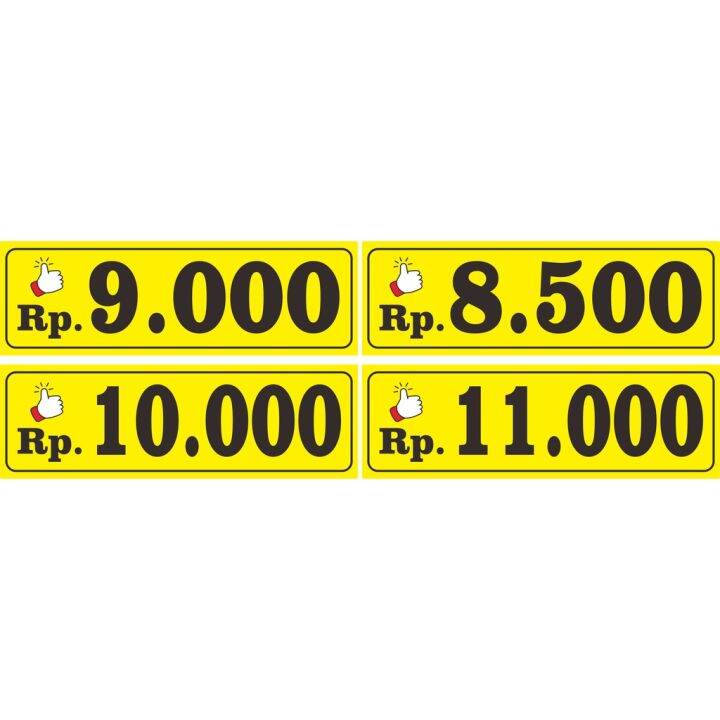 Stiker Label Harga Produk untuk Warung Dll | Lazada Indonesia