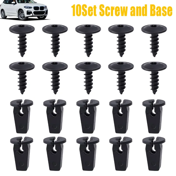 10Set N90974701 Engine Cover Undertray Splashguard Wheel Arch Torx ...