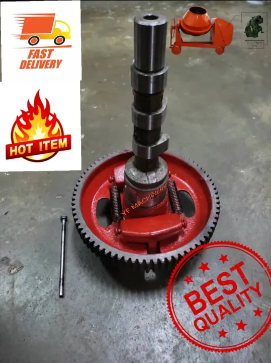 READY STOCK Concrete mixer 7T Mesin bancuh simen India Petter Av1 ...