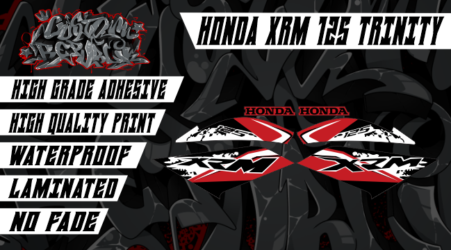 Honda XRM 125 Trinity Decals Set | Lazada PH