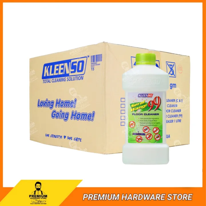 KLEENSO Serai Wangi 99 Floor Cleaner 900G (15 Bottles/Box) Lemongrass ...