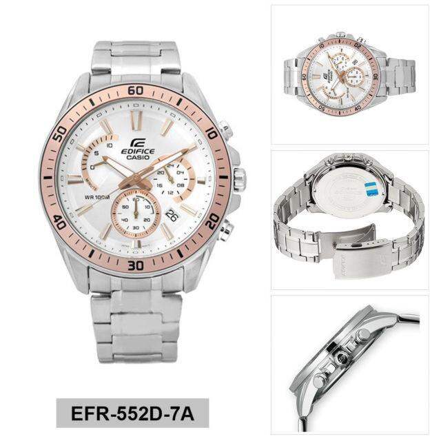 CASIO EDIFICE ORIGINAL EFR-552D-1A3 CHRONOGRAPH MEN WATCH EFR-552D | Lazada