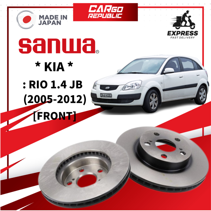 Sanwa Disc Brake Rotor Kia Rio 1.4 JB (2005-2012) Front (Depan) 100% ...