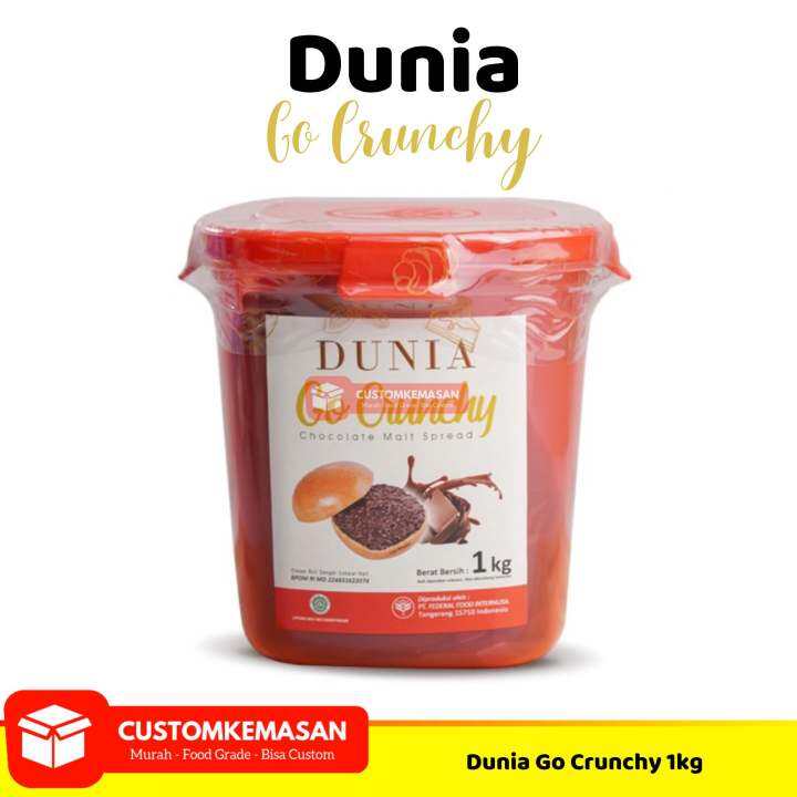 Dunia Go Crunchy 1kg / Selai Roti Bakar / Toping Roti / Selai Roti ...