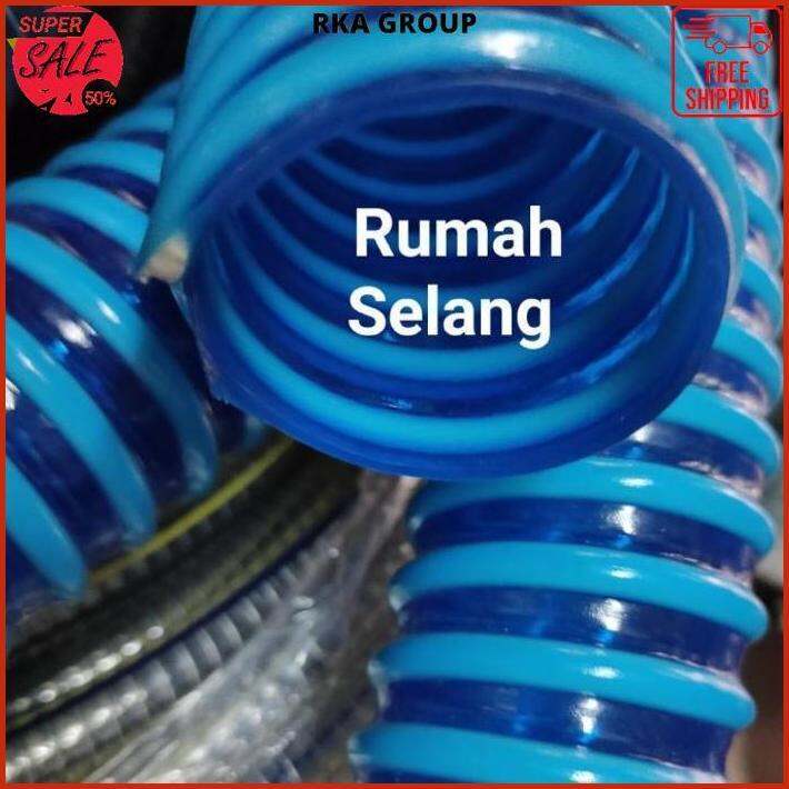 Selang Spiral Hisap Biru 4 Inci /Selang Pompa Air Sedot Irigasi 4Inch ...