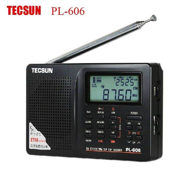 Original TECSUN PL-606 DSP Radio FM Stereo/MW/SW/LW Radio Receiver digital full-band FM Stereo ...