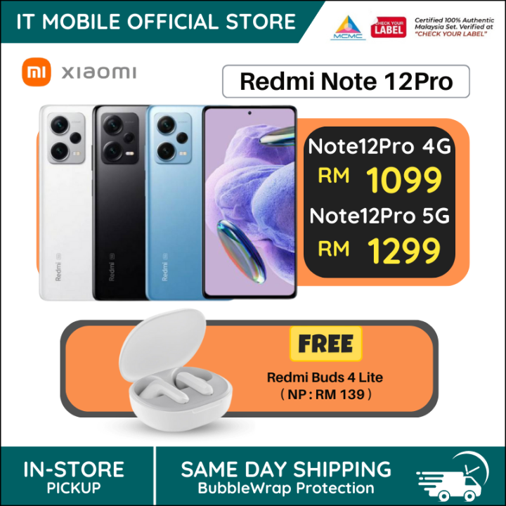 Redmi Note 12 Pro 5G / Note 12 Pro 4G | 8GB + 256GB ROM | 5000 mAh ...