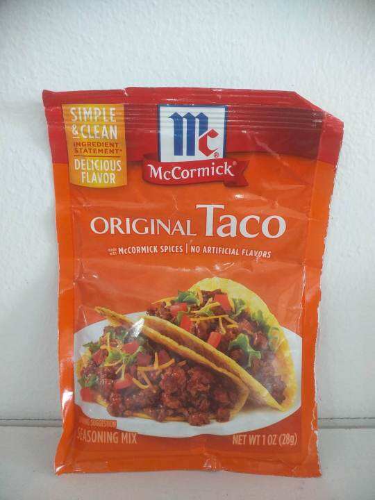 McCormick Original Taco Seasoning Mix, 1 oz (28g) | Lazada PH
