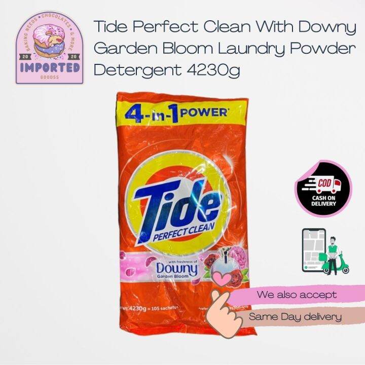 Tide Perfect Clean With Downy Garden Bloom Laundry Powder Detergent 4230g | Lazada PH