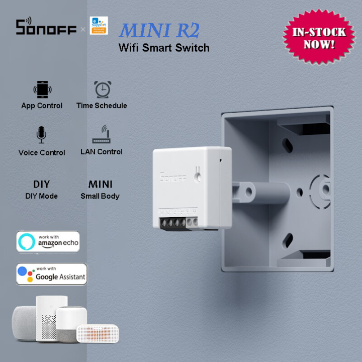 Sonoff Upgrade Mini R2 Diy Smart Wifi Switch Dual Timer Control ...