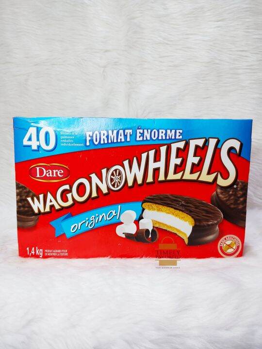 Dare Wagon Wheels Marshmallow Cookies 1.4kg, 40-count | Lazada PH