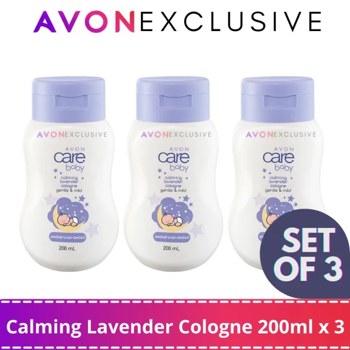 [SET OF 3] AVON Care Baby Calming Lavender Cologne 200ml / Alcohol-Free ...