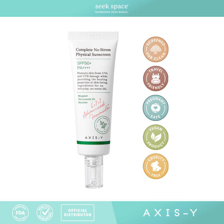 AXIS-Y Complete No-Stress Physical Sunscreen SPF 50+ 50ml | Lazada PH