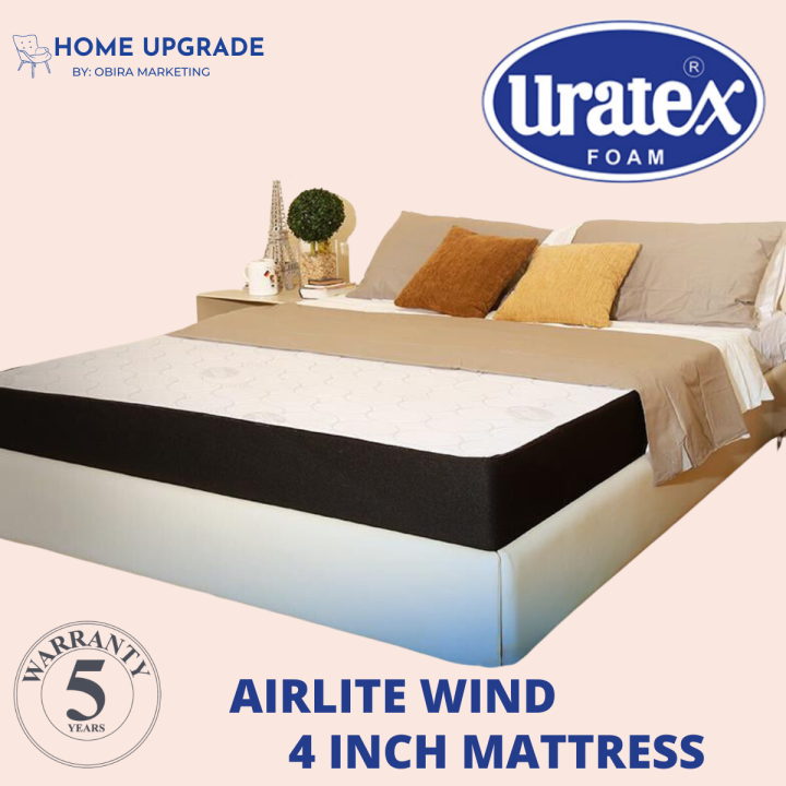 Original Uratex Airlite Wind Foam Mattress - 4 Inch Thickness (Single ...