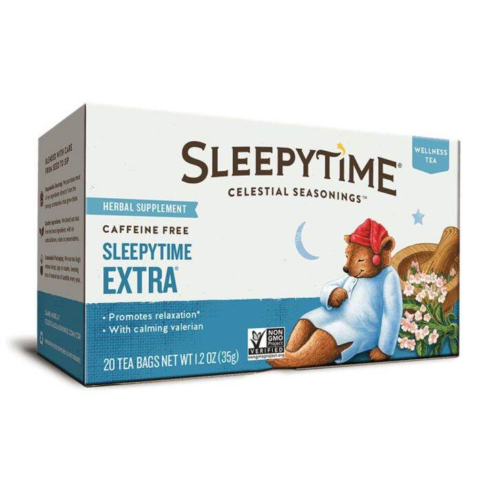 Celestial Seasonings Herbal Tea SleepyTime Extra (USA Imported) เซเลส ...