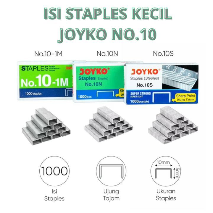 ISI STAPLES KECIL JOYKO / ISI STAPLES NO 10 JOYKO RJ | Lazada Indonesia