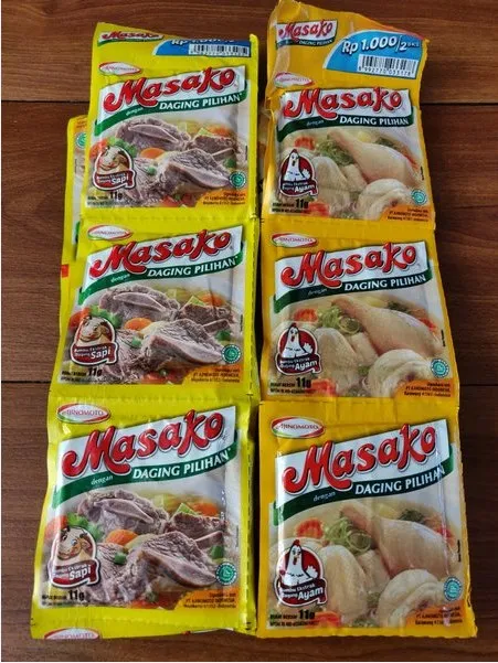 Promo 12 Sachet Masako Penyedap Masakan Rasa Ayam Dan Sapi Lazada